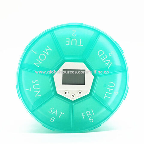 Buy Wholesale China Weekly Pill Organizer With Timer Pill Box Medicine ...