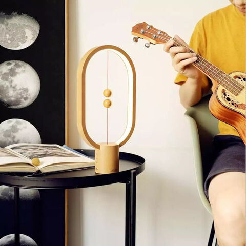 Buy Wholesale China Wood Creative Magnetic Balance Led Night Lamp & Led ...