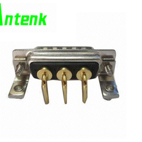 3W3 Male Right Angle Connector with Mounting Screw, D-Sub Connector D ...