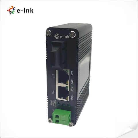 China 12-48V DC Input Mini Industrial 2-Port 10/100Base-TX to 100Base-FX Fiber Media Converter ...