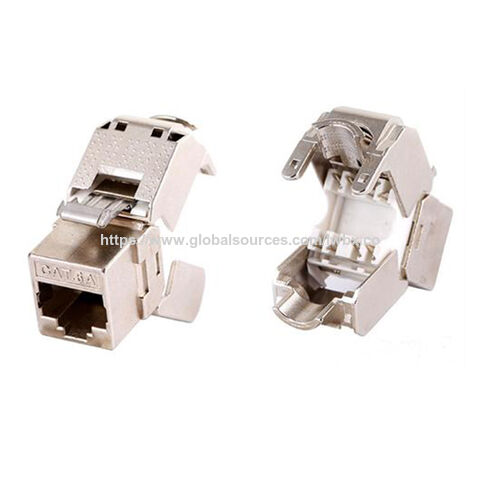 STP Cat6A Keystone Jack Toolless Type 180 Degree, CAT6A Keystone Jack ...