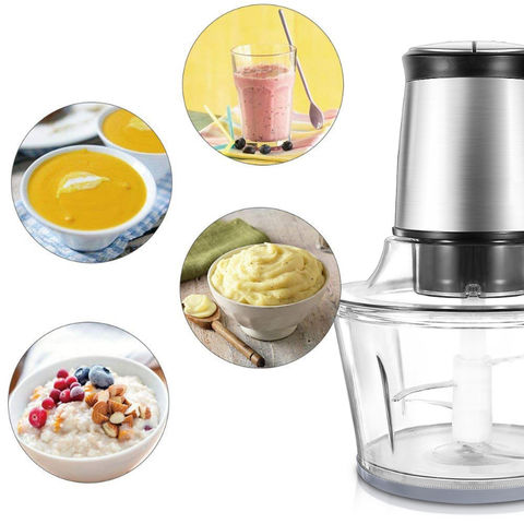 1.5L Glass Chopper with 2 Speed, Electric Food Chopper,with stainless ...