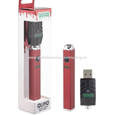 OOZE QUAD Flex Temp Battery TWIST SLIM PEN Preheat Cbd vape pen adjust ...