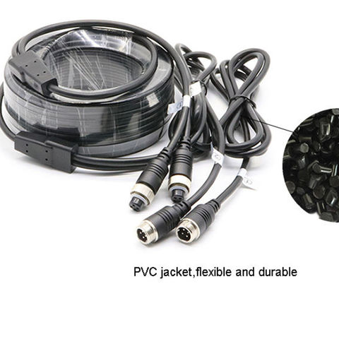 China 4 pin waterproof connector male female mdvr rear view camera m12 ...