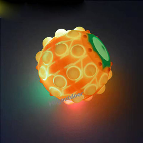 Silicon Fidget Toys Give Out Light Toy Ball 3d Children Pet Toys With ...