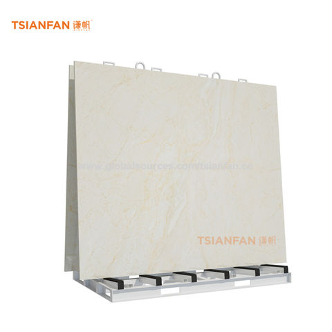 China Tile Metal Rack Display Stand Slab Ceramic Sintered Stone Large A ...