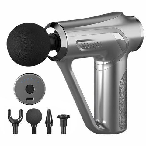 China Cheapest Triangle Mini Massage Gun Button Type Mini Fascia Gun ...