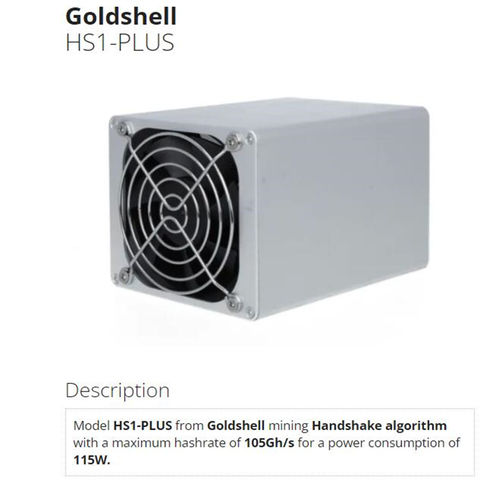 China Original New Goldshell HS1-Plus Handshake Algorithm 105gh/S 115W ...