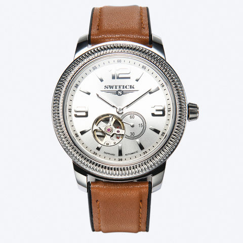 Buy Wholesale China Switick 43mm Gent's Stainless Steel Mechanical ...