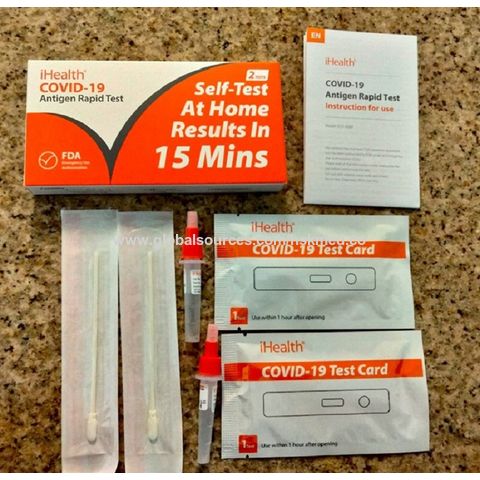 USA IHealth® STOCK FDA EUA Authorize Self Test Antigen Rapid Test kit ...