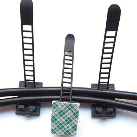 Adjustable Self-Adhesive Cable Clips Wire Organizers Cable Clamp Cable ...