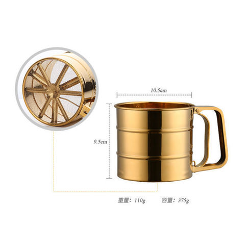Buy Wholesale China Stainless Steel Flour Sifters Single-layer Flat ...