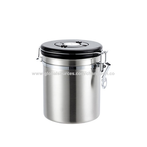 304 Stainless Steel Container Coffee Bean Storage Airtight Coffee ...