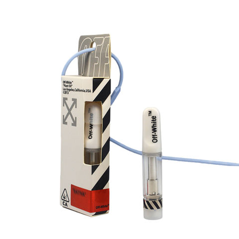 China Wholesale empty 0.8ml CBD/THC disposable Off White Cart with ...