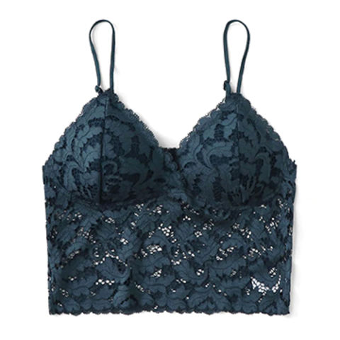 China Lace bra, transparent bra, longline bralette, solid color ...
