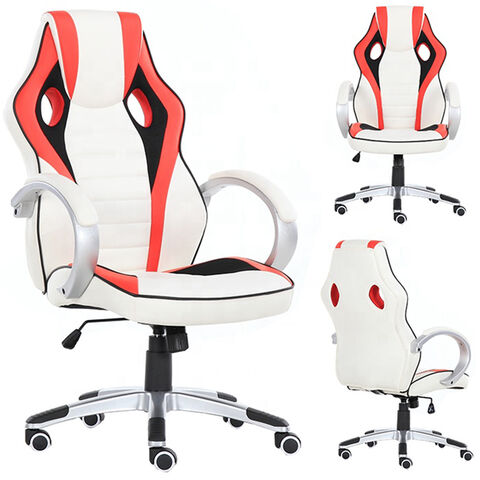 China Modern High-tech back support white office game chair on Global ...