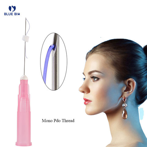 Buy Wholesale China Blue Bio Absorbable Microneedle Cannula 27g 50mm ...