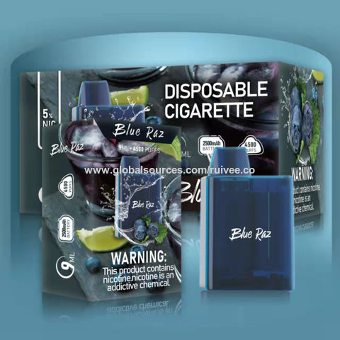 China Electronic Cigarette 5% Nicotine 4500puff 650Mah Refillable with ...