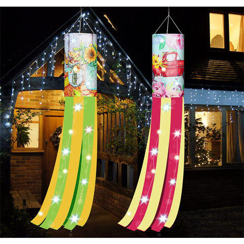 Buy Wholesale China 2 Pieces Spring Windsock Light Windsock With Led ...