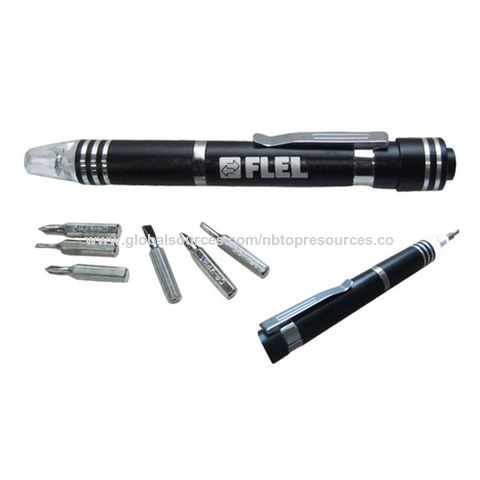 Buy Wholesale China Mini Tool Set 6 Pieces Screwdrivers Pen With Led ...