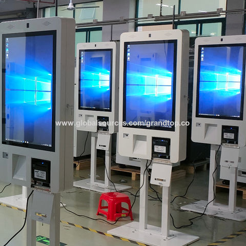 Fast food restauran smart ordering self service money payment kiosk ...