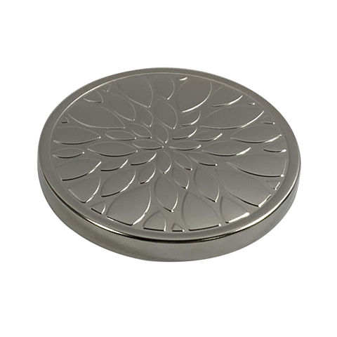 Buy Wholesale China 103mm Spring Embossed Electroplated Lid With ...