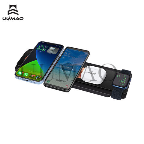 9 Coil Wireless Charger, 4 in1 Dual Wireless Charging pad, Multi-Coil ...
