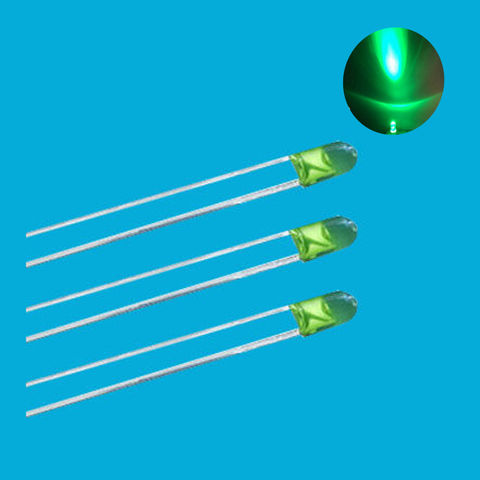 Buy Wholesale China 3mm Through-hole Led Diode Lights, F3 Dip Led Green ...