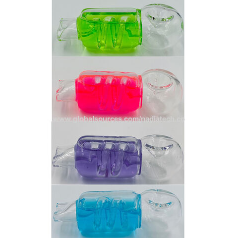 China Nadia Liquid Cooling Freezer Glass Hand Pipe on Global Sources ...