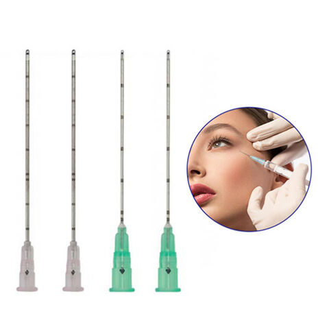 Medical sterile blunt needle micro cannula filler syringe for ...