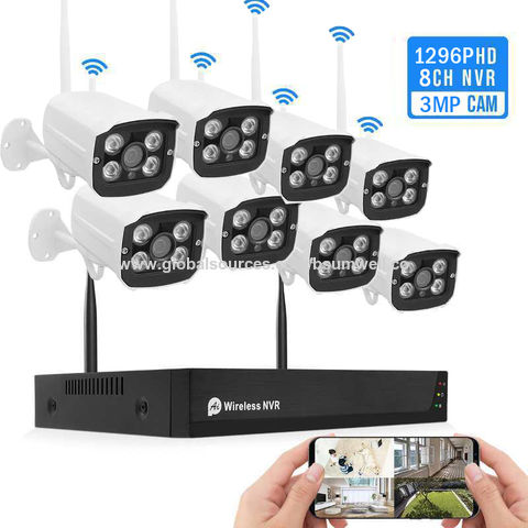 China Tuya WIFI CCTV Wireless Security Camera System 8CH Wifi NVR Kit ...