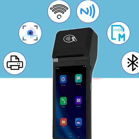 Mini Smart All in one ticket seller Octa-core handheld pos machine with ...