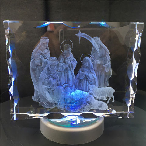 Rainbow Crystal Nativity Sets