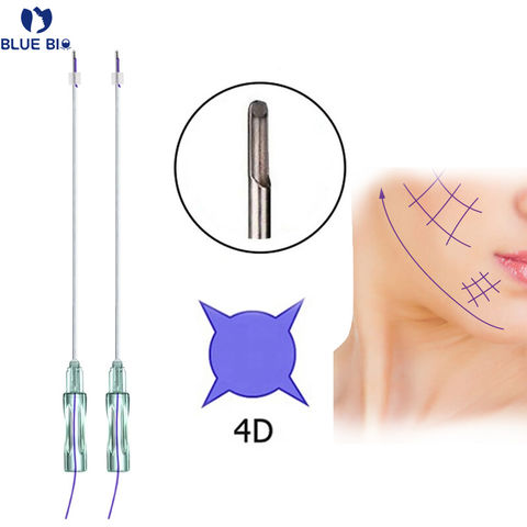 China Pdo 4d cog 21G 60mm meso thread needle face buttock lifting with ...