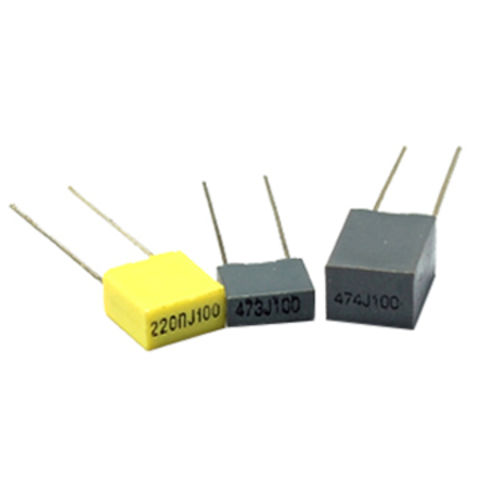 China Mini Box Metalized Polyester Film Capacitors, Suitable for Direct ...