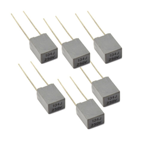 China Mini Box Metalized Polyester Film Capacitors, Suitable for Direct ...