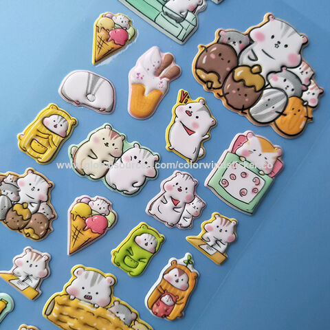 Surrounding cute pet children and students toys foam stickers, DIY ...