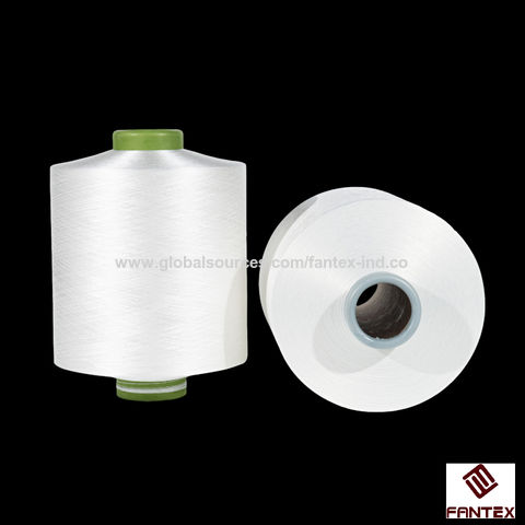 Recycled Yarn CDP DTY 75D/72F SD RW GRS CERTIFICATE raw white for curtain, recycled yarn ...