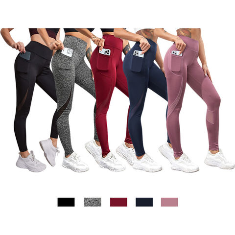 Buy Wholesale China Athletic High Waist Workout Gym Leggings Yoga Pants ...