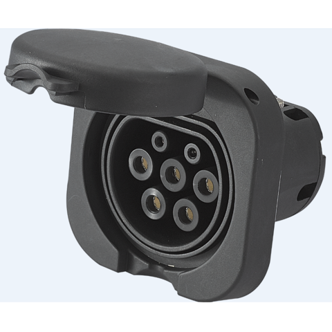 EV charger socket-outlet 3 phase 32A, EV charger electric vehicle ...