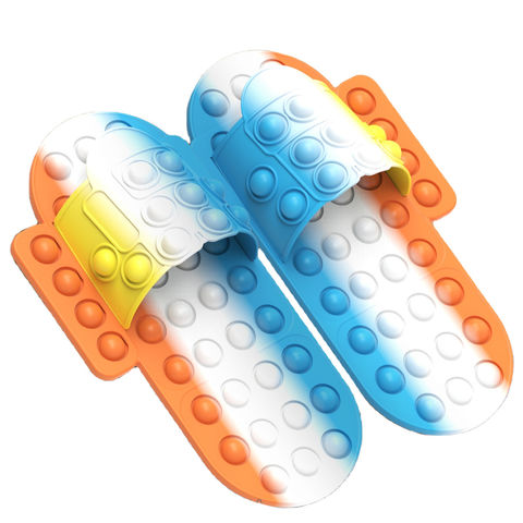 Silicone Sandal Bubble Toy Sensory Fidget Toy Push Stress Relief ...