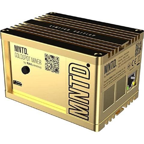 MNTD GoldSpot Helium Hotspot Crypto Miner - RAK Wireless US 915, mntd ...