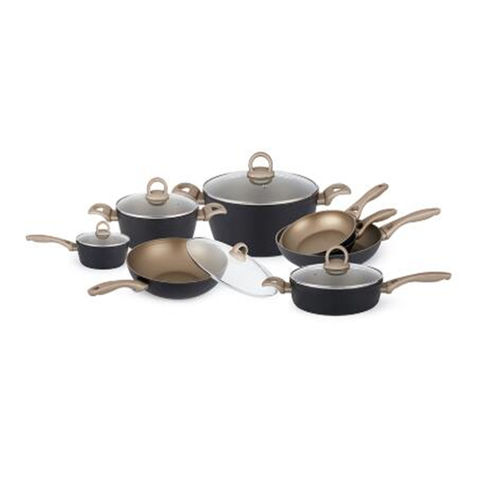 China Gourmet Kitchen Selection forged aluminum non stick cookware set ...