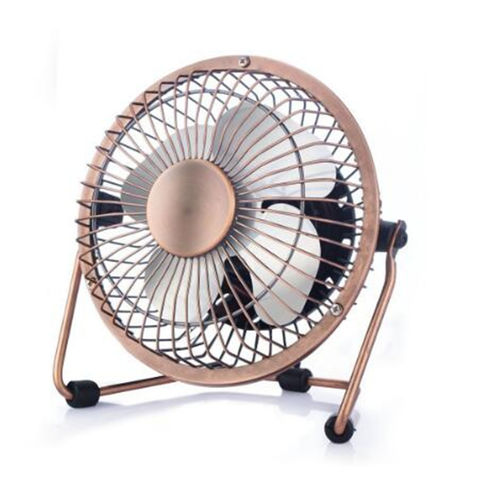 China New Design Mini Metal Table Fan USB Quiet Desk Fan on Global ...