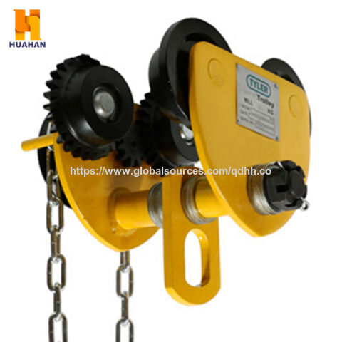 Buy Wholesale China Geared Trolley With Handle Pulling Chain & Plain ...