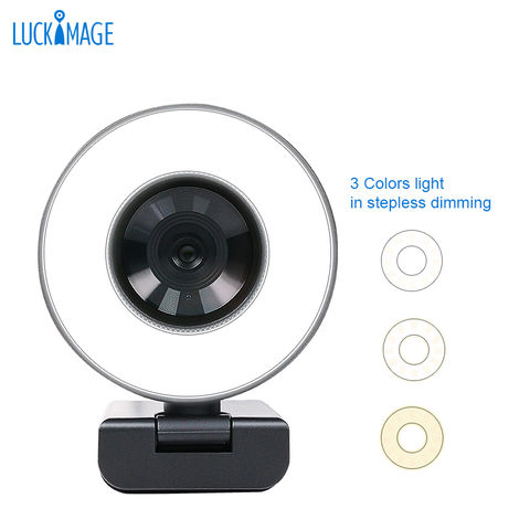 Luckimage 60fps CMOS PC Camaras Webcam 1080P Web Camera with Three ...