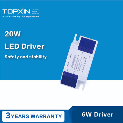 LED DRVER 6W AC200-240V low ripple,flicker free TUV certification IP20 ...