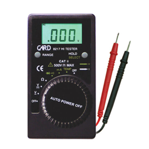KT- 8217 Card Digital Multimeter with 12mm High Character Display and 1 ...