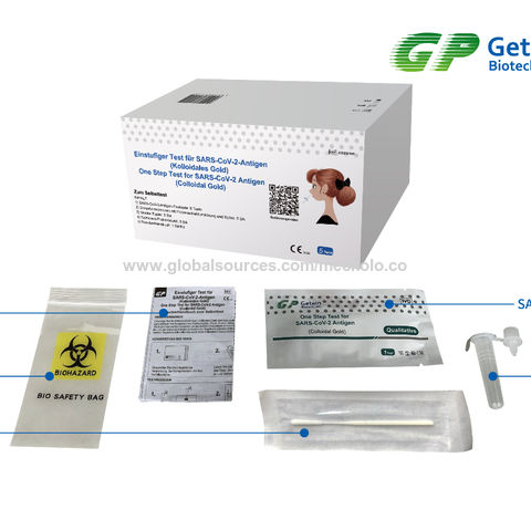 One step Rapid test for COVIId-19 Antigen Colloidal gold CE1434 on ...