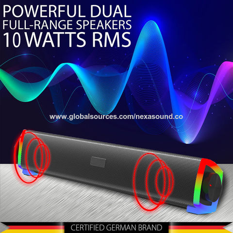 Buy Wholesale China Portable Bluetooth Speaker, Bt Sound Bar With Rgb ...
